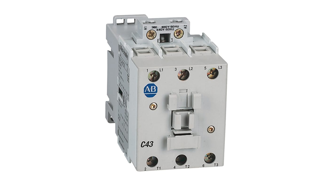 100-C43EJ01 | Rockwell Automation IEC 100-C Contactor, 24 V dc Coil, 3 ...