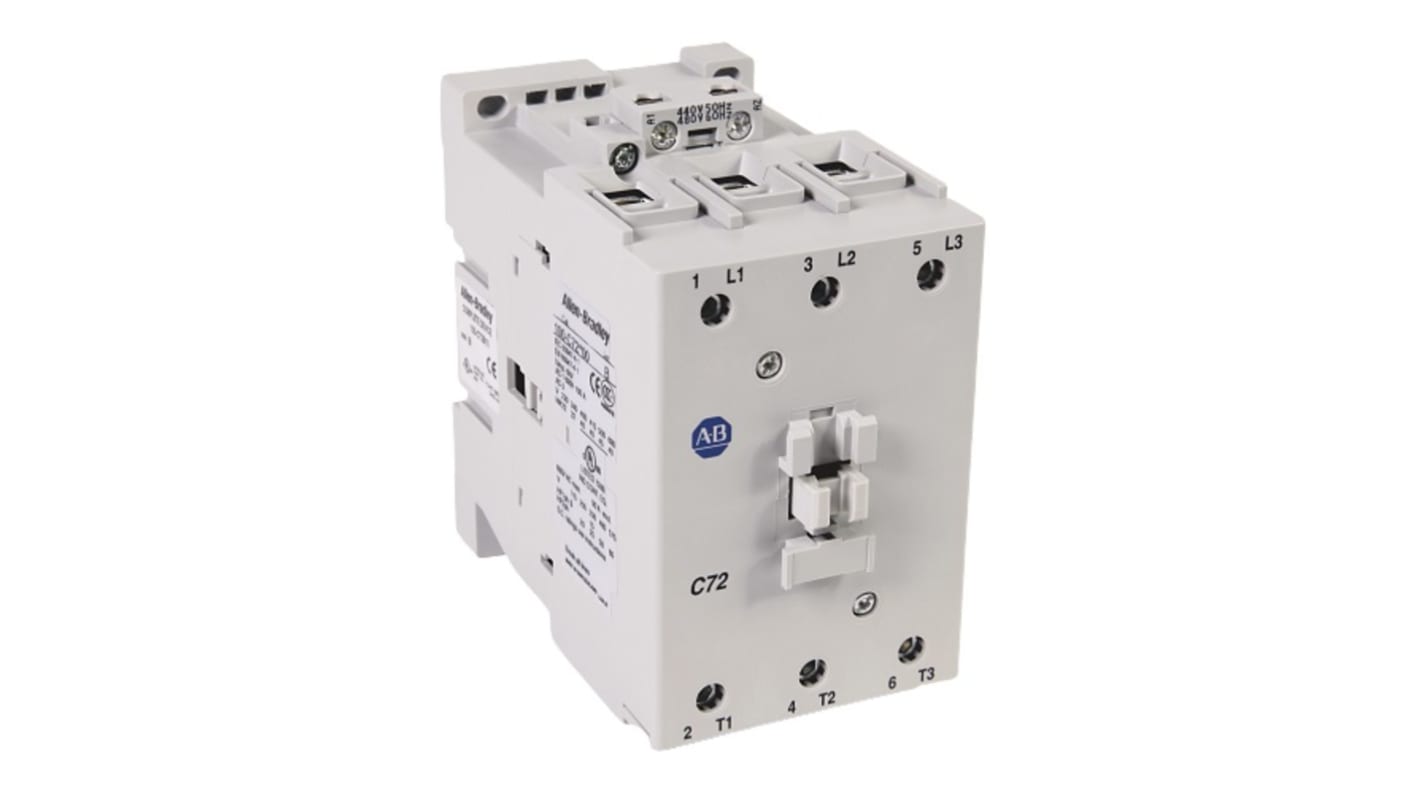 100-C72DJ01 | Rockwell Automation IEC 100-C Contactor, 24 V dc Coil, 3 ...