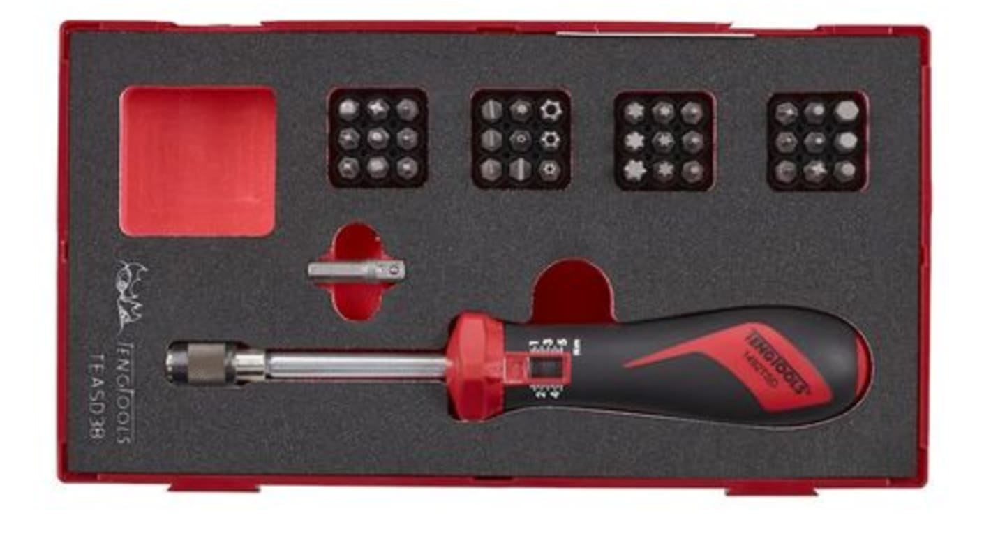 TEASD38 | Teng Tools Torque Screwdriver Set 38 Pieces | RS