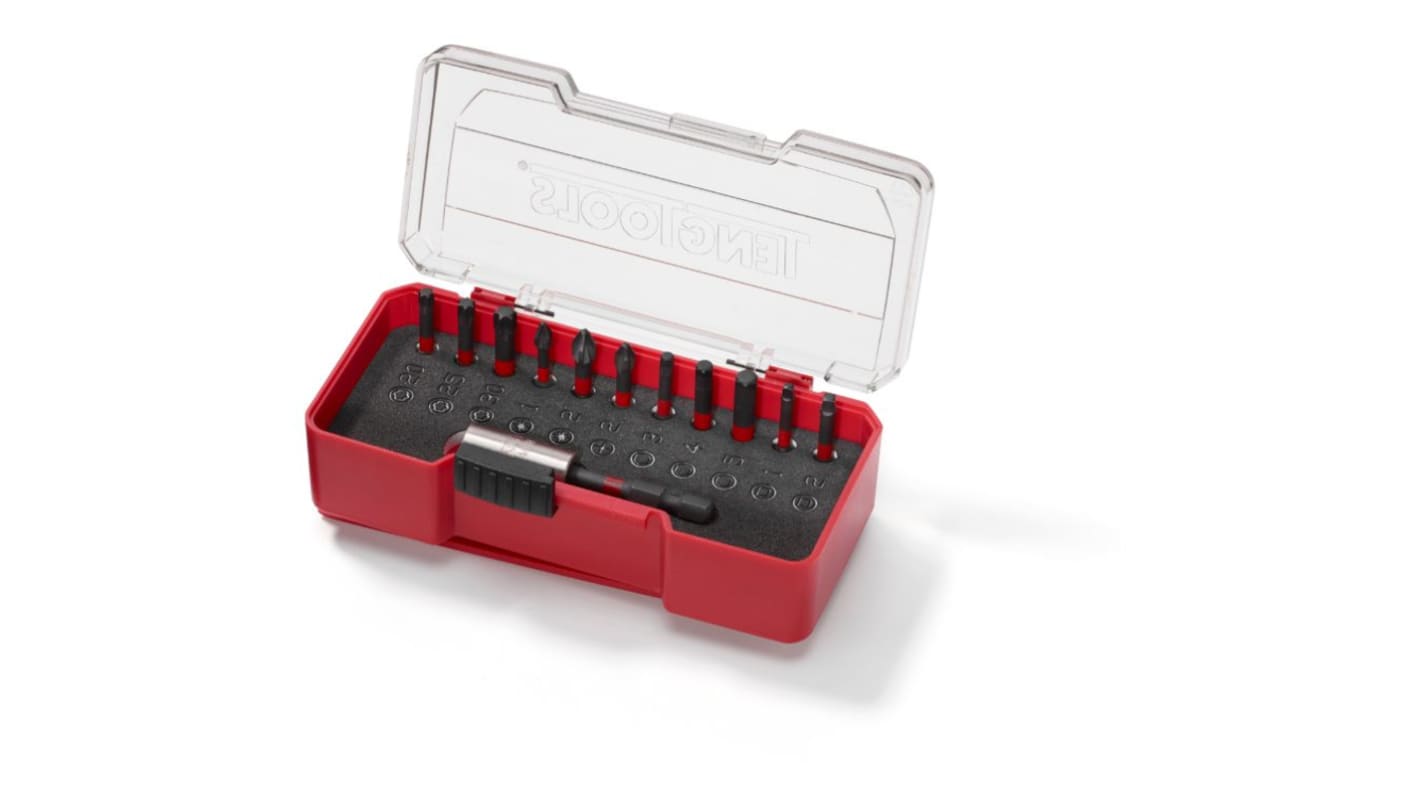 TJ1413 | Teng Tools Impact Bit Set With Belt Clip Mixed 12 Pieces | RS