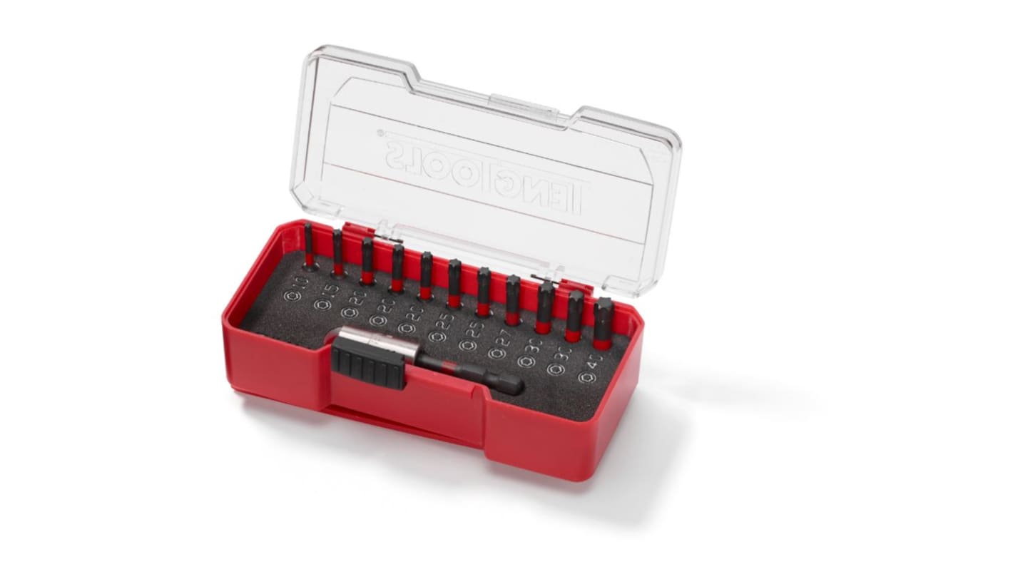 TJ1414 | Teng Tools Impact Bit Set With Belt Clip 12 Pieces | RS