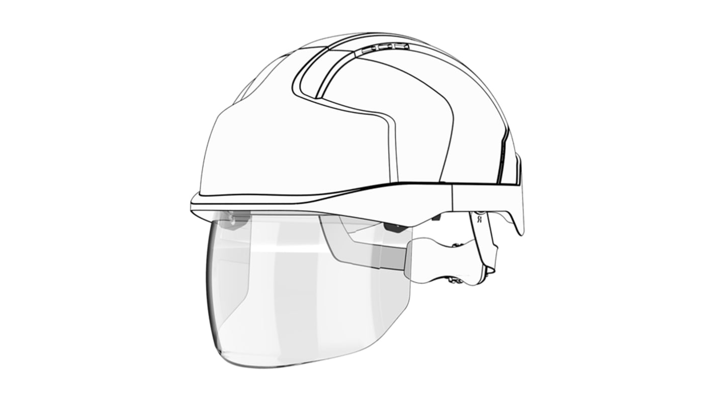 AMV200-000-000 | JSP Smoke PC Face Shield with Face Guard , Resistant ...