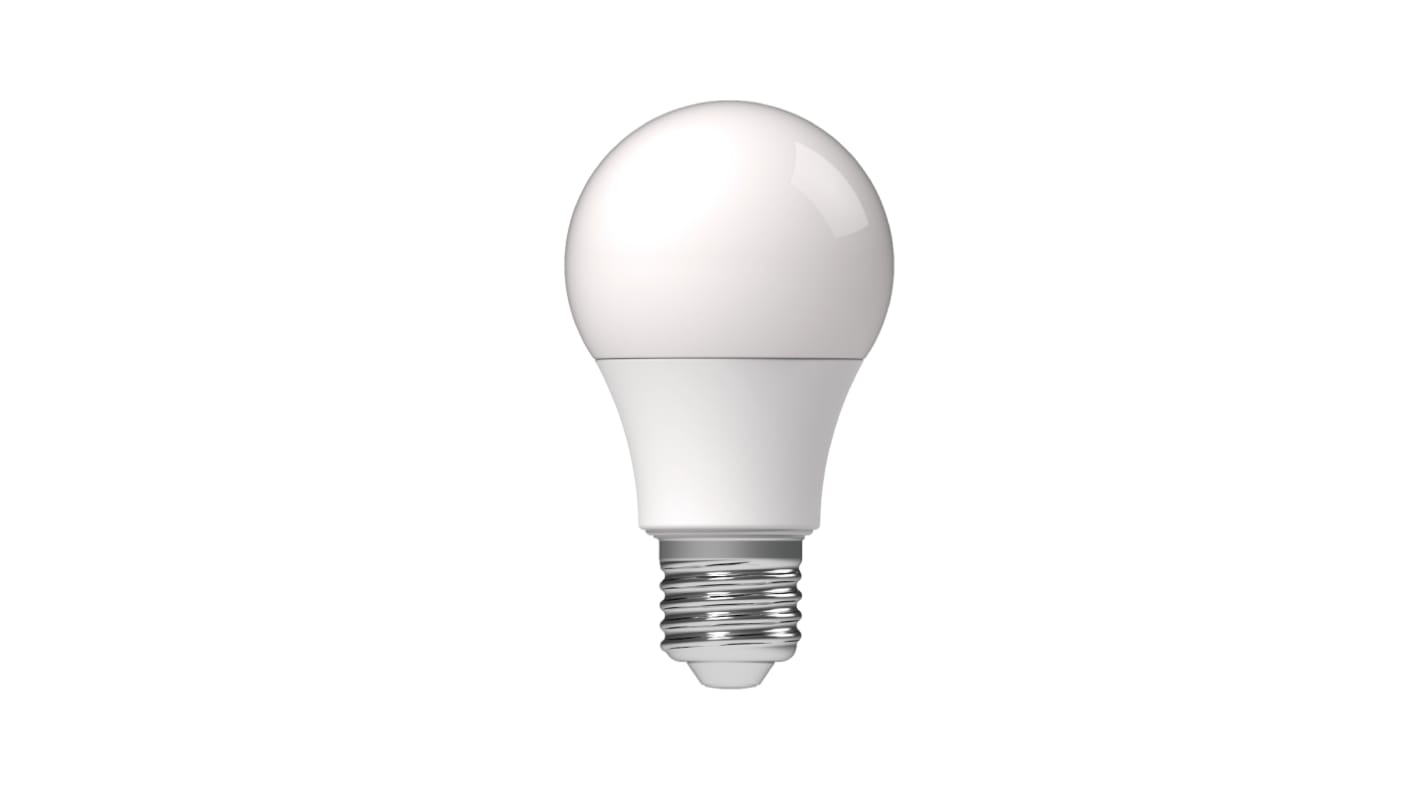 RS PRO E27 GLS LED Bulb 8 W(60W), 4000K, Cool White, Bulb shape | RS