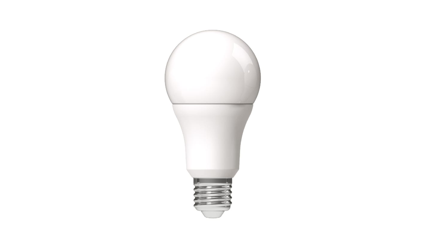 RS PRO E27 GLS LED Bulb 13 W(100W), 4000K, Cool White, Bulb shape | RS
