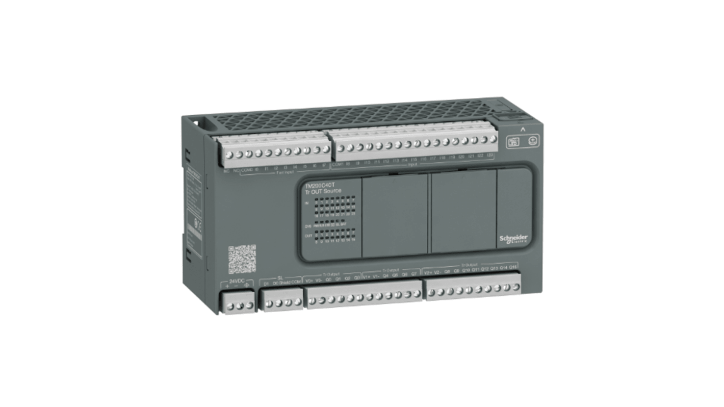 TM200C40T | Schneider Electric Easy Modicon M200 Series Logic Controller, 24 V dc Supply ...