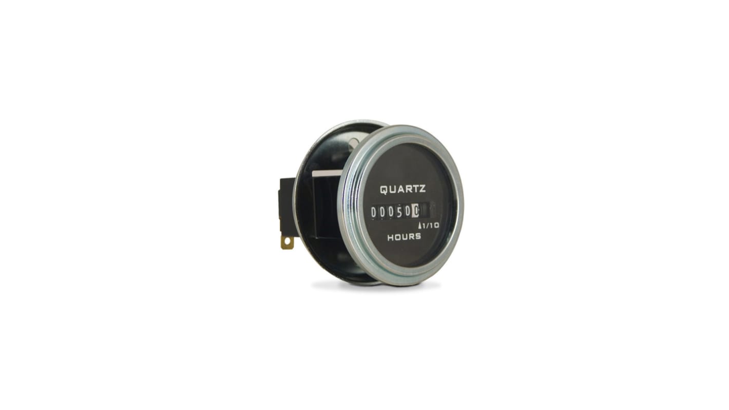 732-0013 | Compteur Trumeter 732 Heures 10 → 80 V c.c. Analogique 6 ...