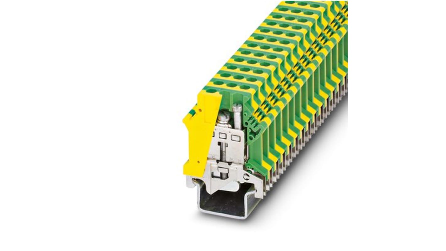 0448015 | Phoenix Contact USLKG 16-1 Series Green, Yellow Earth Modular ...