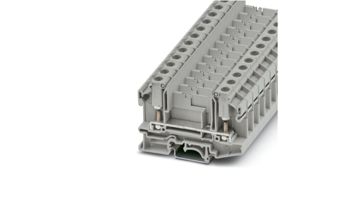 1033182 | Phoenix Contact OTTAD 6/SB-P/P Series Grey Feed Through ...