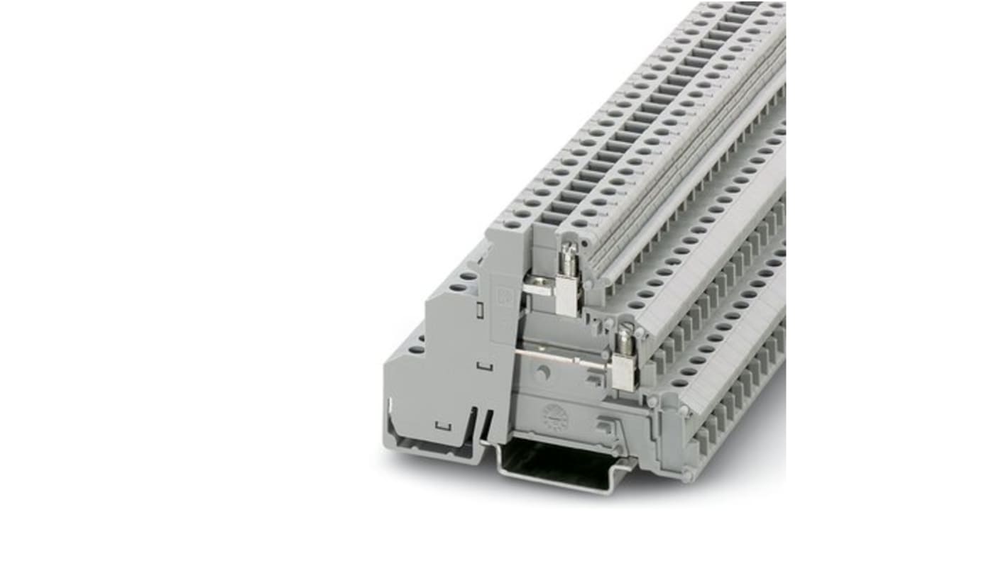 2716512 | Phoenix Contact DIKD 1.5-2D Series Grey Terminal Block, 2 ...