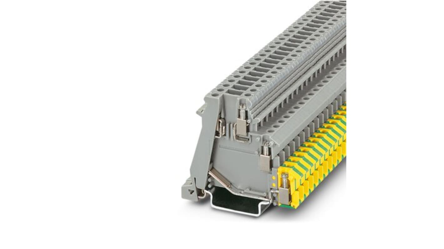 2717113 | Phoenix Contact DOK 1.5-TG Series Grey Terminal Block, 1.5mm² ...