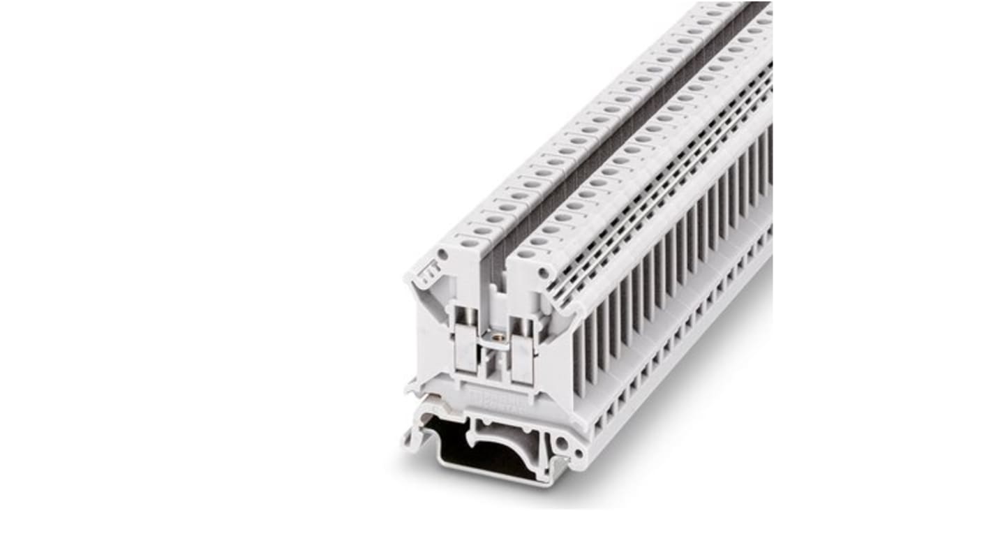 3007327 | Phoenix Contact UK 5 N WH Series White Feed Through Terminal ...