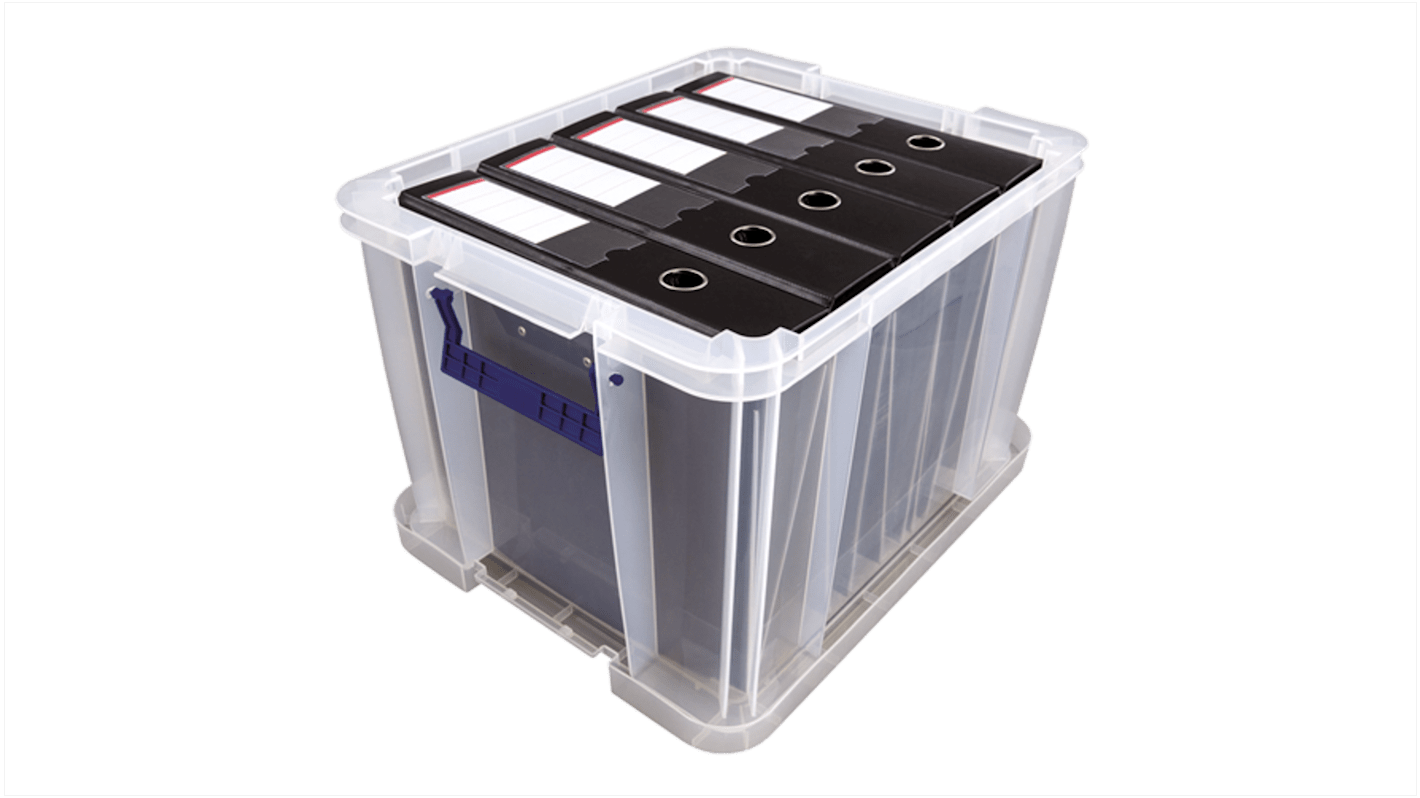 7730802 | Fellowes 36L Transparent Polypropylene Medium Storage Box, 31 ...