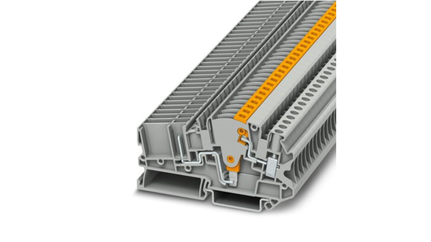 3057432 | Phoenix Contact UTME 4-CT/1P Series Grey Test Disconnect ...