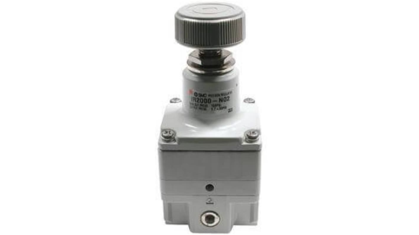 IR2020-F02BG | SMC G 1/4 Pneumatic Regulator - 0.05MPa to 1MPa, G 1/4 ...