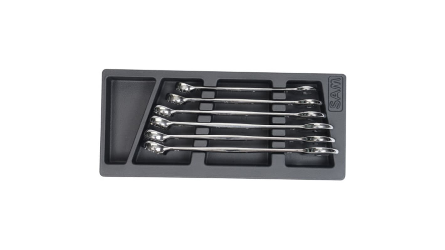 50N-J6MM | SAM 50N Series 6-Piece Combination Spanner Set, 22 mm, 24 mm ...