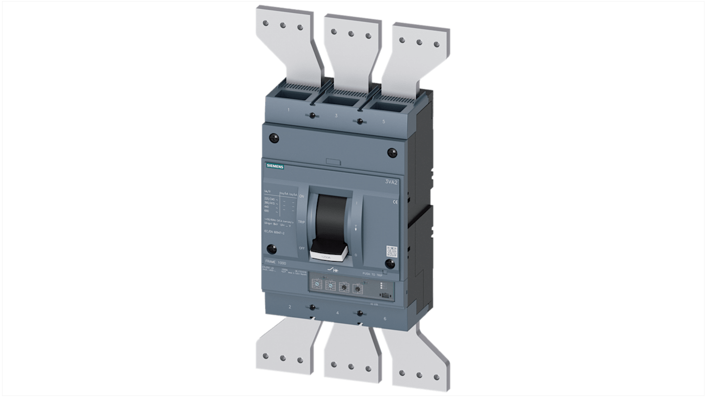 3VA2612-5HN32-0AA0 | Siemens, SENTRON MCCB 3P 1.25kA, Breaking Capacity ... 3VA2612-5HN32-0AA0 | Siemens, SENTRON MCCB 3P 1.25kA, Breaking Capacity ...