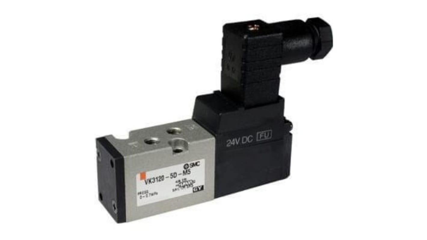 VK3140Y-5DO-Q | SMC 2 Position Single Valve Pneumatic Solenoid Valve - Air Rc(PT) 1/8 VK3000 ...