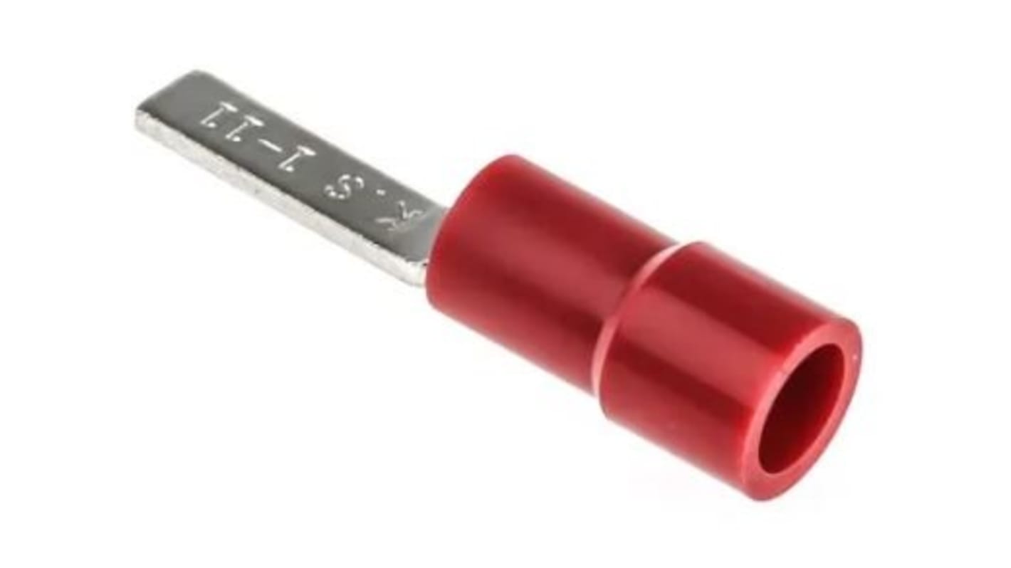 RS PRO Insulated Crimp Blade Terminal 11mm Blade Length, 0.5mm² to 1 ...