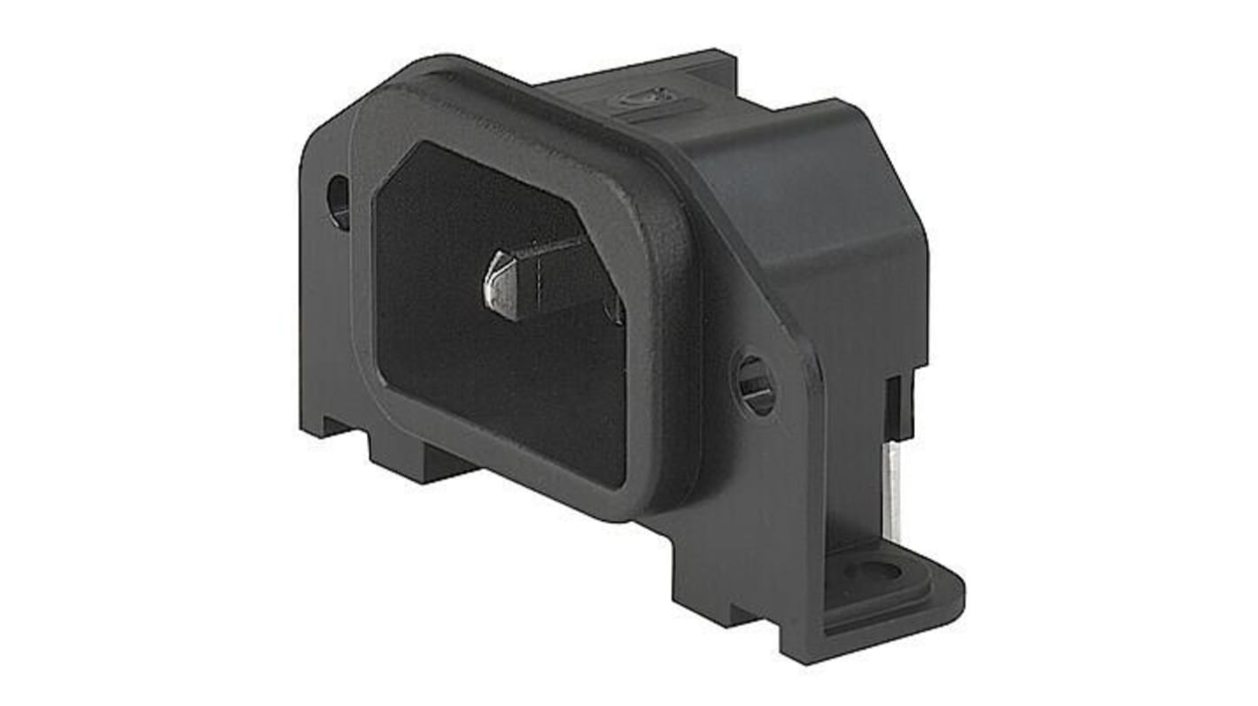 GSP1.8101.1 | Schurter C14, C18 Panel Mount, Screw Mount IEC Connector ...