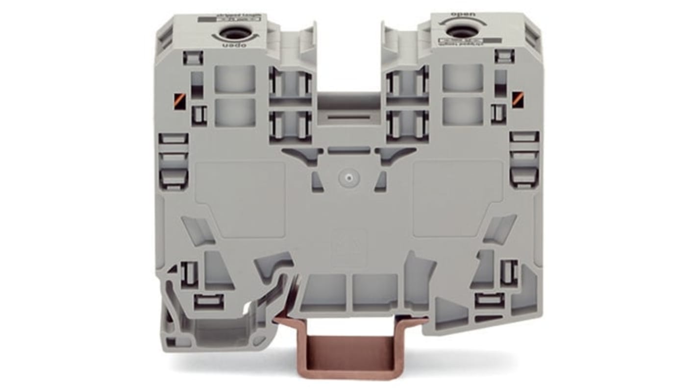 285-135 | Wago 285 Series Grey Feed-Through Terminal, 35mm², Single ...