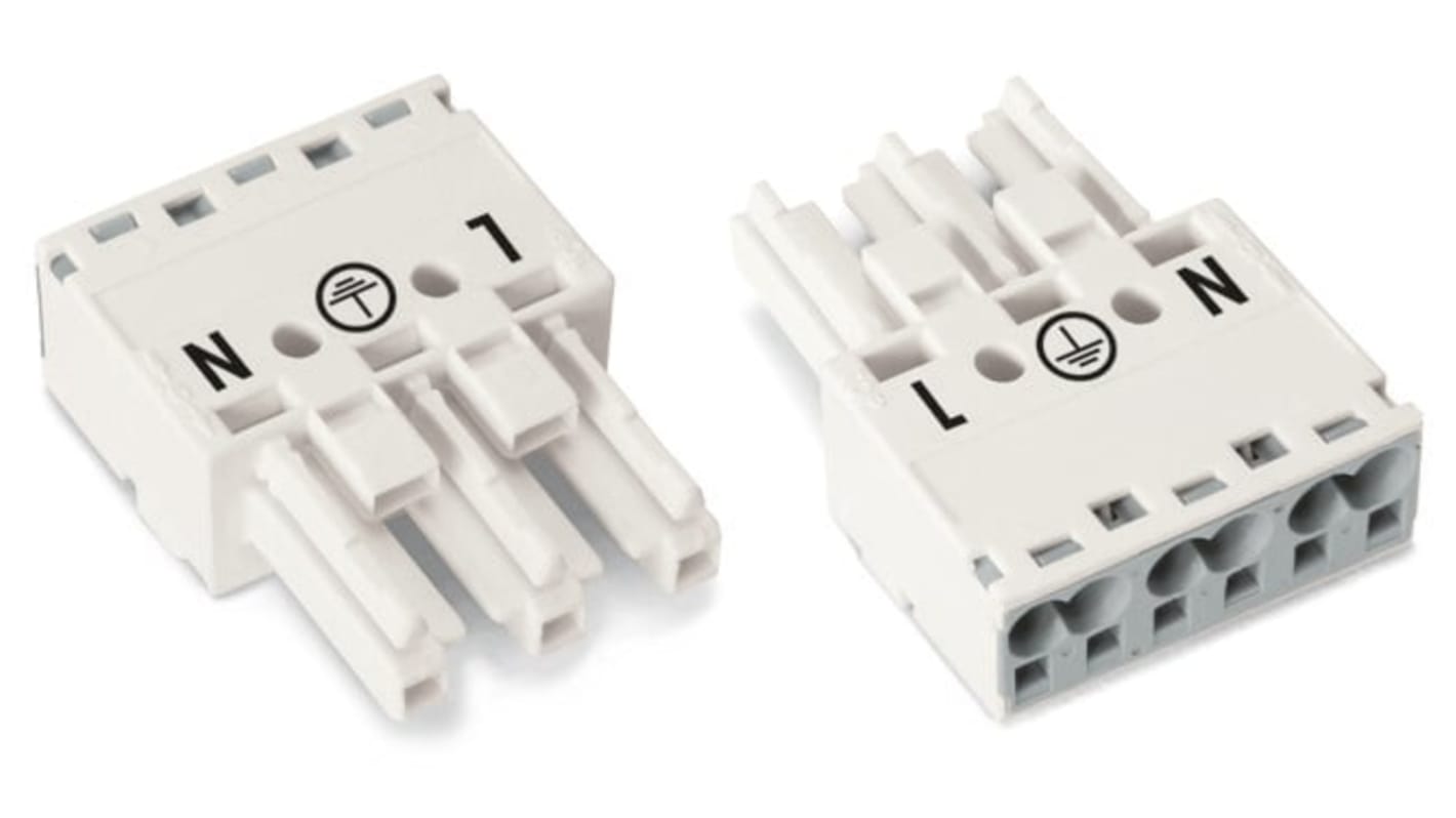 770-223 | Wago 770 Series Lighting Connector, 3-Pole, Female, 3-Way ...
