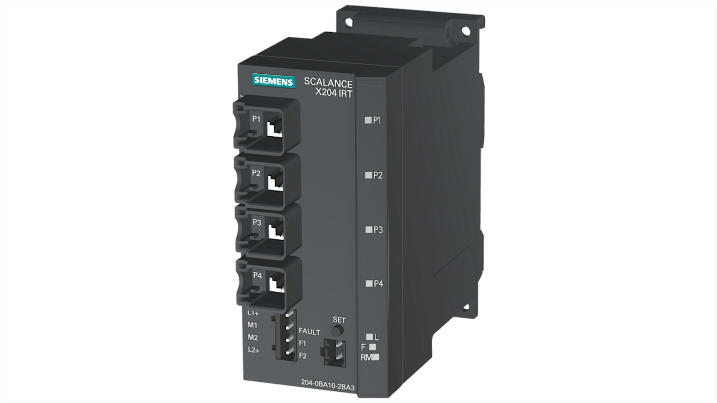 6GK5204-0BA10-2BA3 | Siemens SCALANCE X204IRT, Managed 4 Port Managed ...
