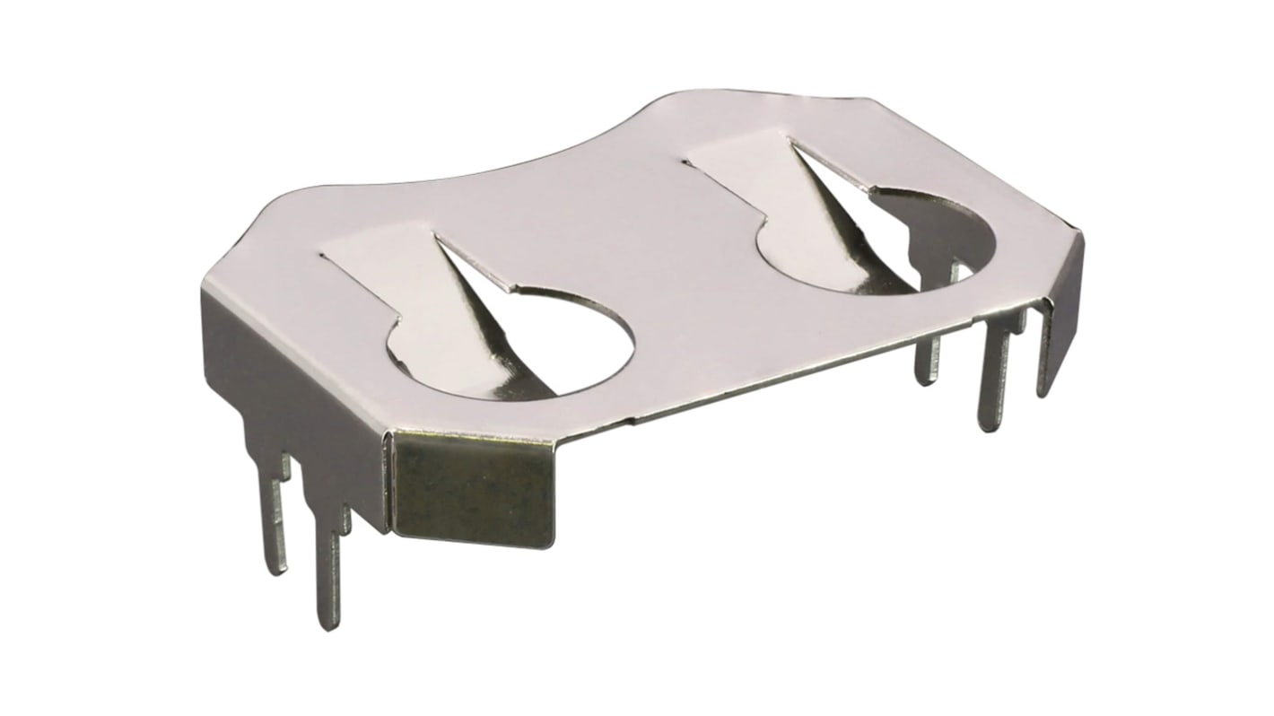 BAT-HLD-001-THM | TE Connectivity Coin Cell Battery Holder, Leaf Spring ...