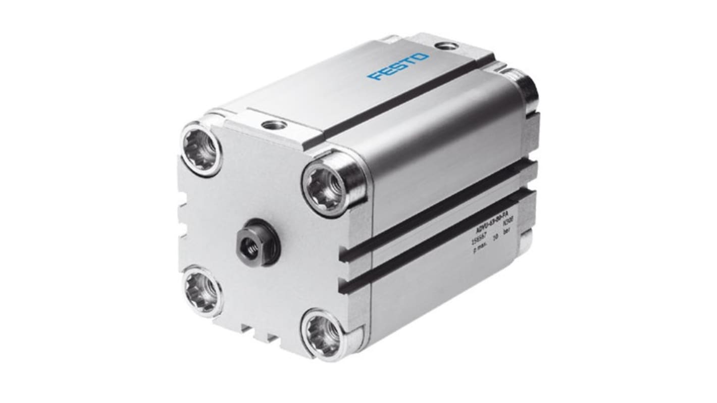 ADVU-32-20-P-A | Festo Pneumatic Compact Cylinder - 156533, 32mm Bore ...