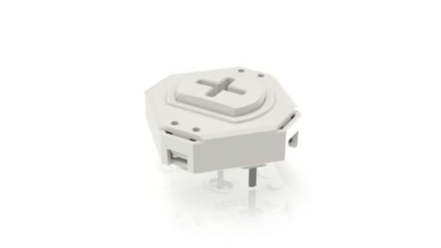 3.14.100.601/0000 | White Momentary Tactile Switch, 1NO 100mA Through ...