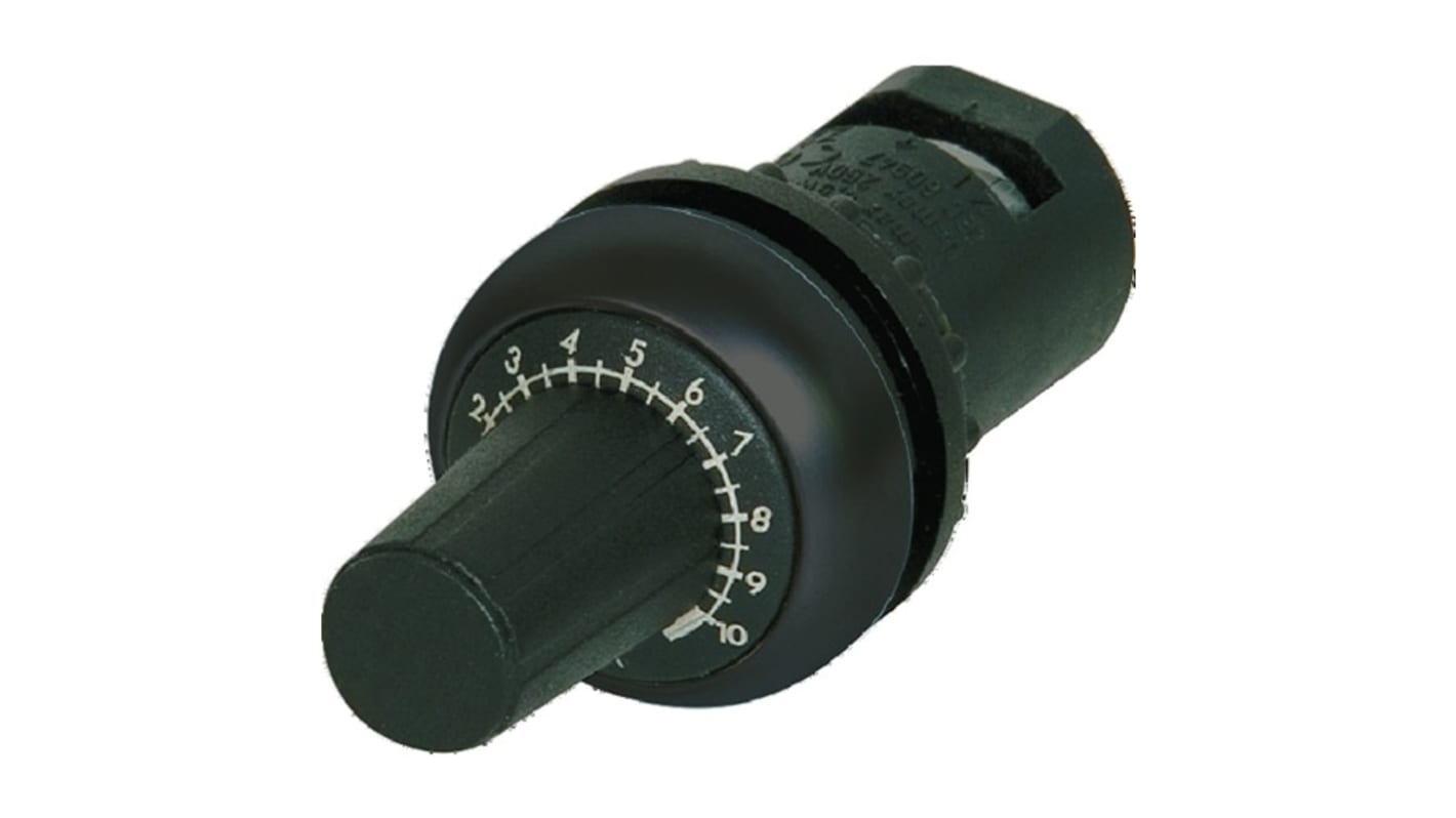 Eaton Rotary Potentiometer 1-Gang Panel Mount, 263372 | RS