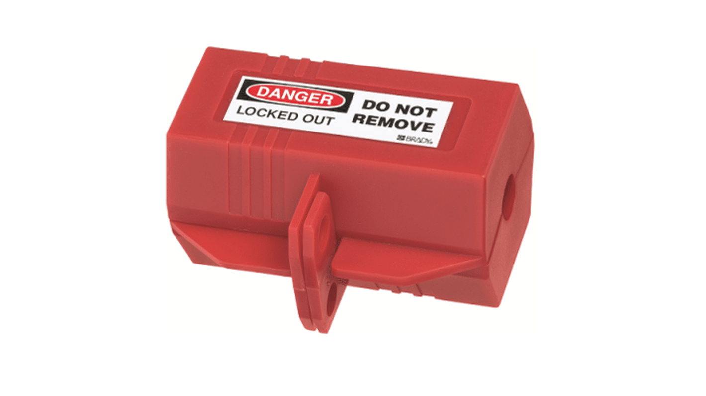 P110 | ABUS Red Polypropylene Plug Lockout, 9mm Shackle | RS