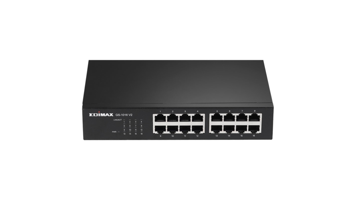 Edimax GS-1016 V2, Unmanaged 16 Port Gigabit Switch UK | RS
