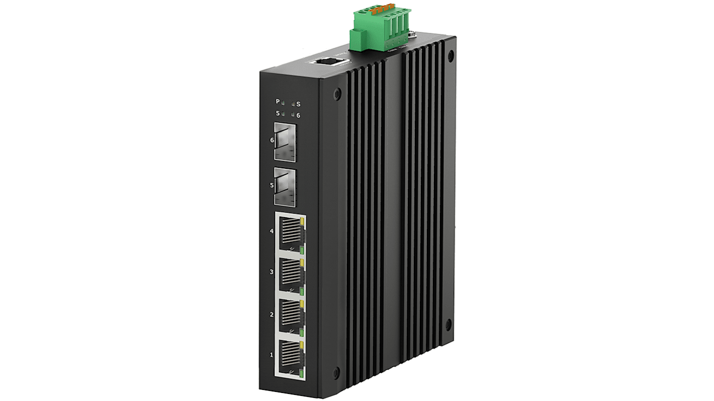 Managed 4 Port Ethernet Switch, RJ-45 | RS