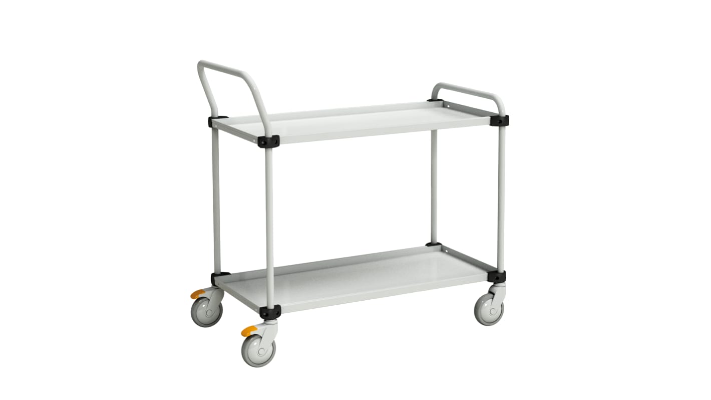 TRTA4082 ESD | Treston 2 Shelf Steel Trolley Trolley, 890 x 530 x ...