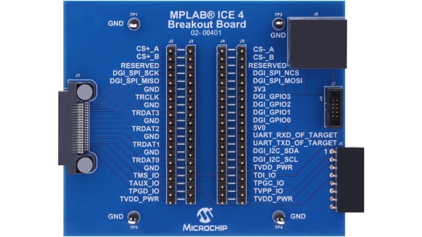Microchip MPLAB ICE 4 Programmer Breakout Board AC244141 | RS