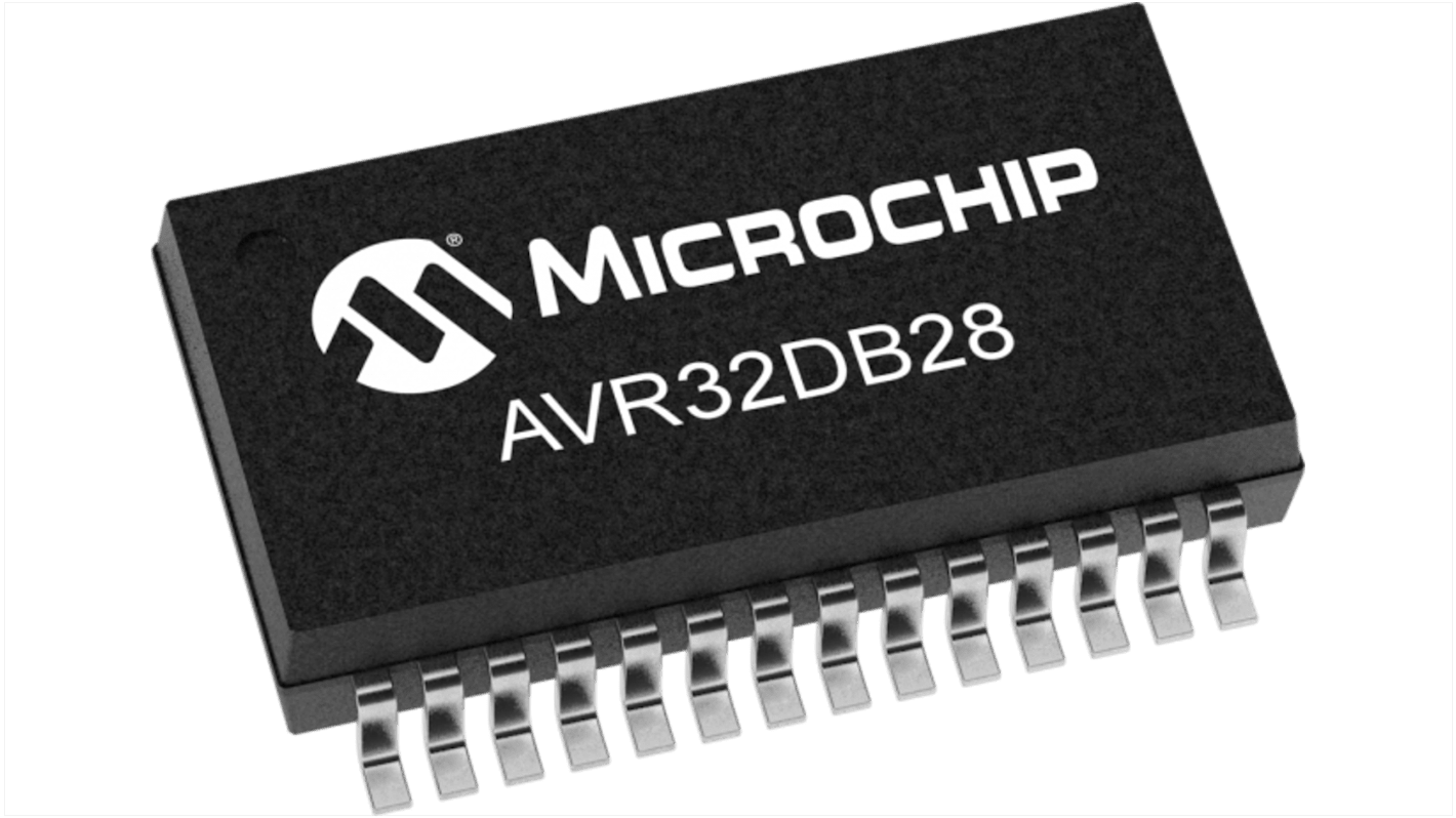Microchip AVR32DB28-I/SS, 8bit 8 bit MCU Microcontroller, AVR, 24MHz ...