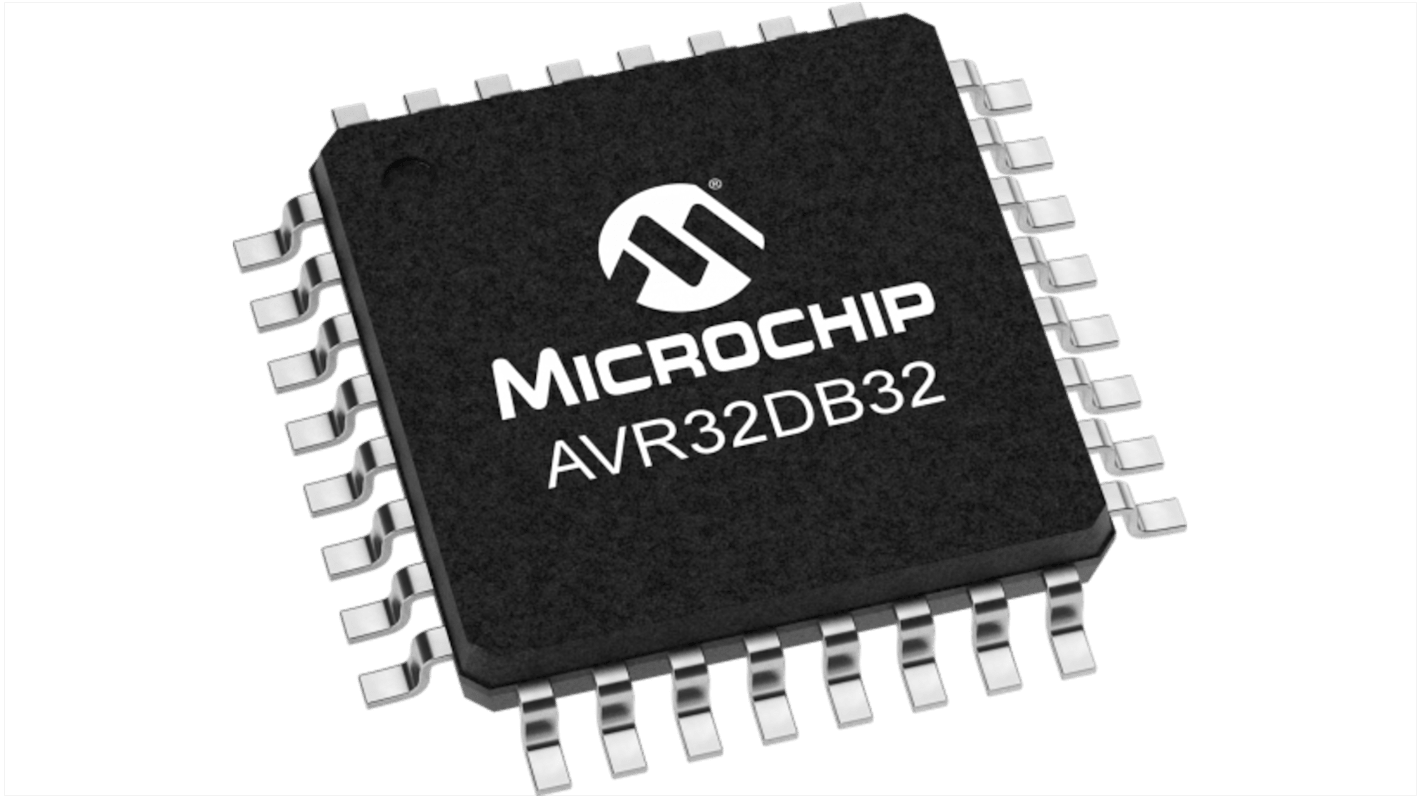 Microchip Avr32db32 Ipt 8bit 8 Bit Mcu Microcontroller Avr 24mhz 32 Kb Flash 32 Pin Tqfp Rs