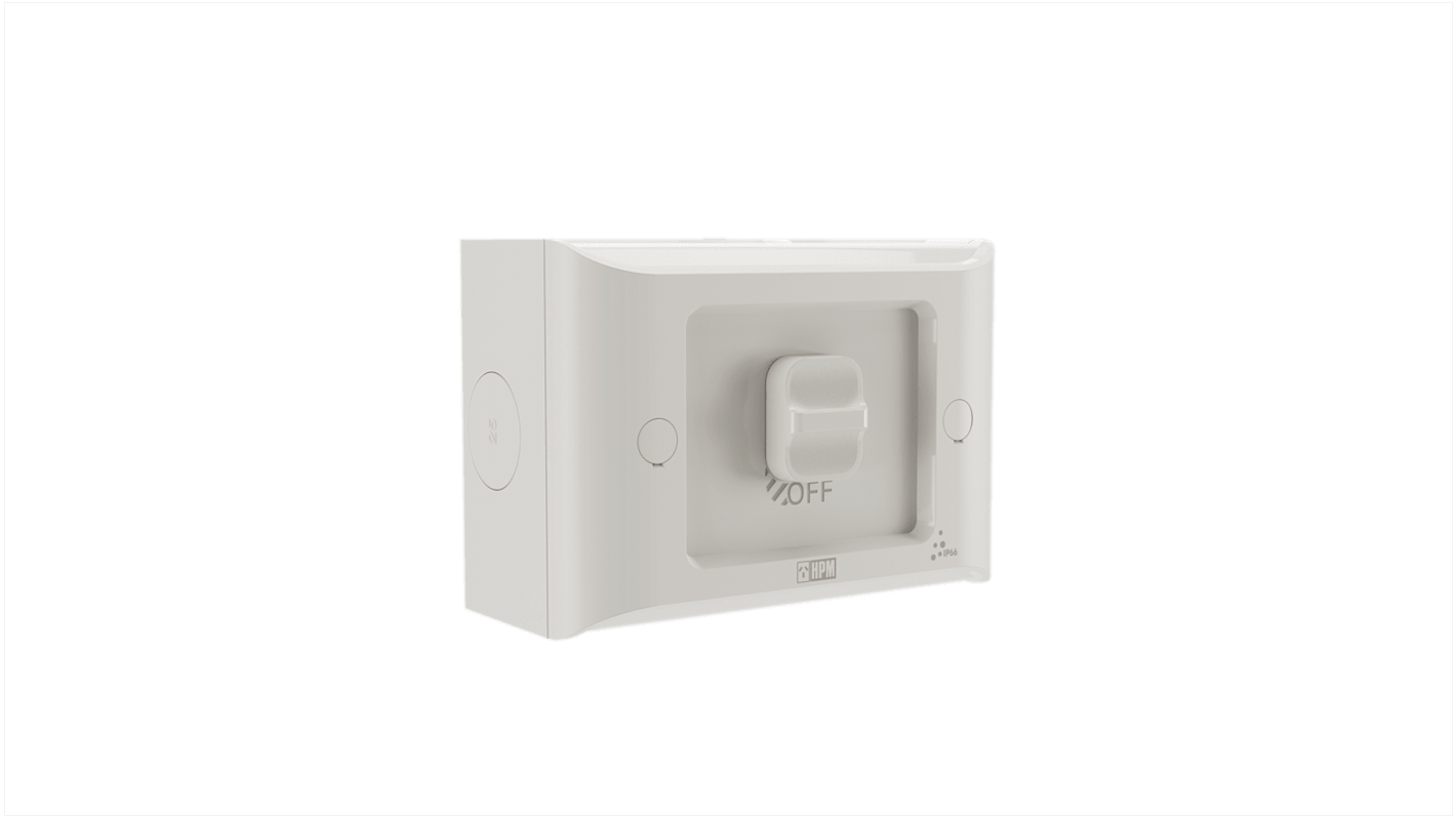 RWL770/1MG | HPM Grey Weatherproof Switch, 1 Way, 1 Gang, RWL770 | RS