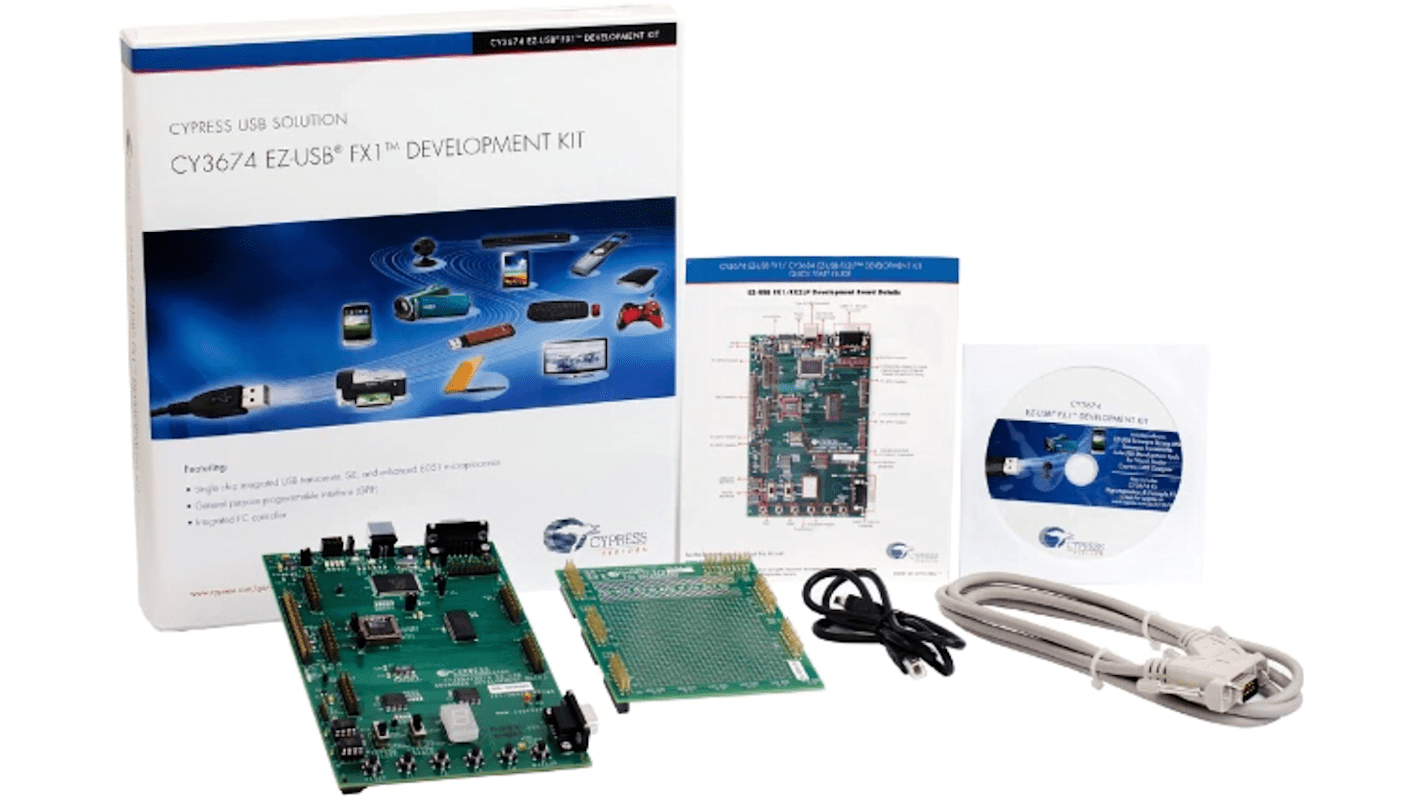 CY3674 | Kit de développement Infineon EZ-USB FX1 Development Kit | RS