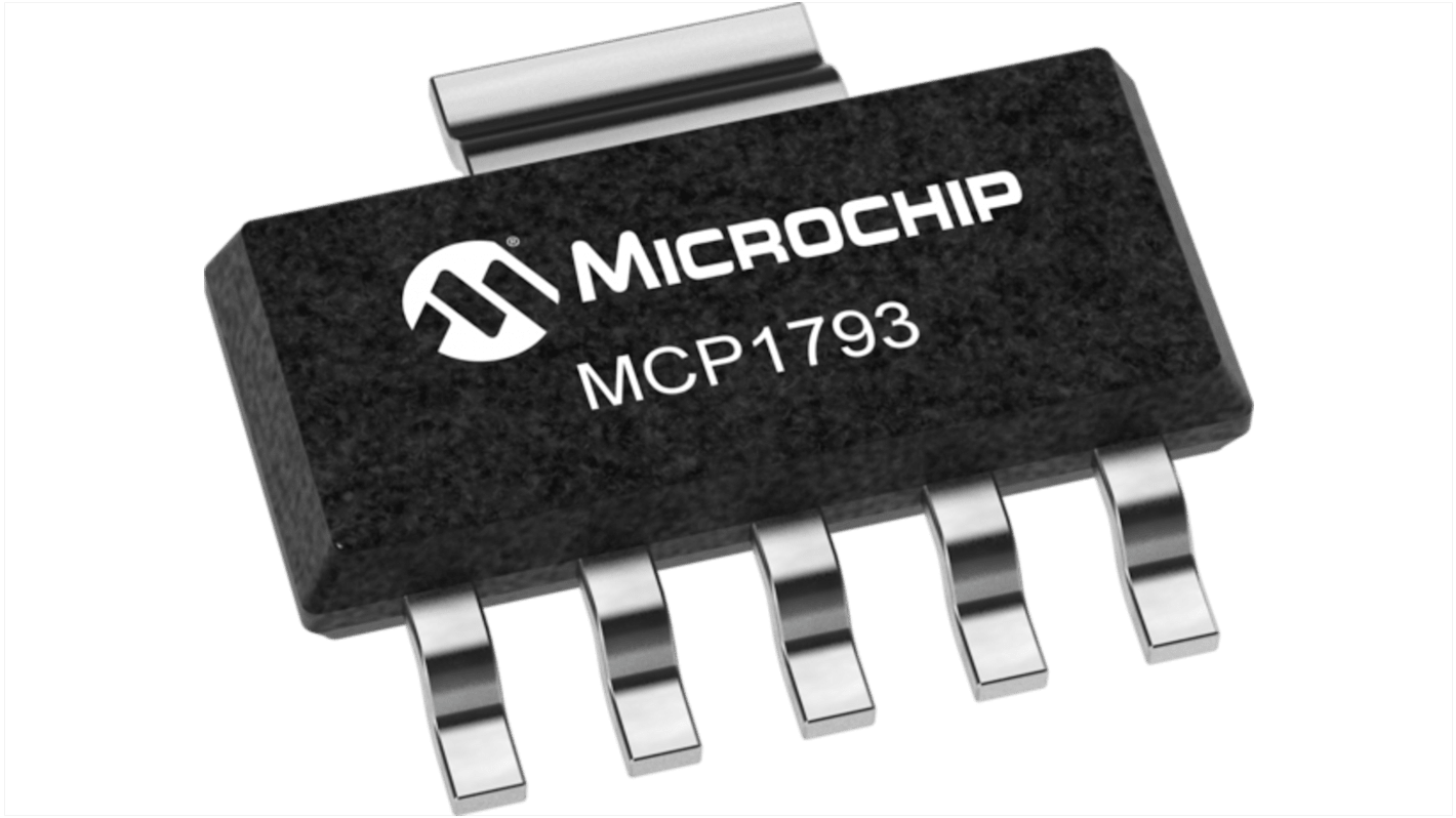 Microchip 電圧レギュレータ 低ドロップアウト電圧 LDO 5 V, 5-Pin, MCP1793T-4102H/DC | RS