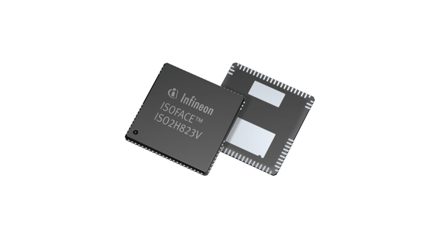 Infineon ISO2H823V25XUMA1 8High Side, High-Side Switch Power Switch IC 70-Pin, PG-VQFN-70-2 | RS