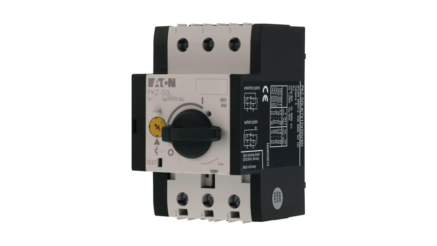 120938 PKZ-SOL20 | Eaton PKZ Circuit Breaker, 2P, 20A, 900V AC | RS