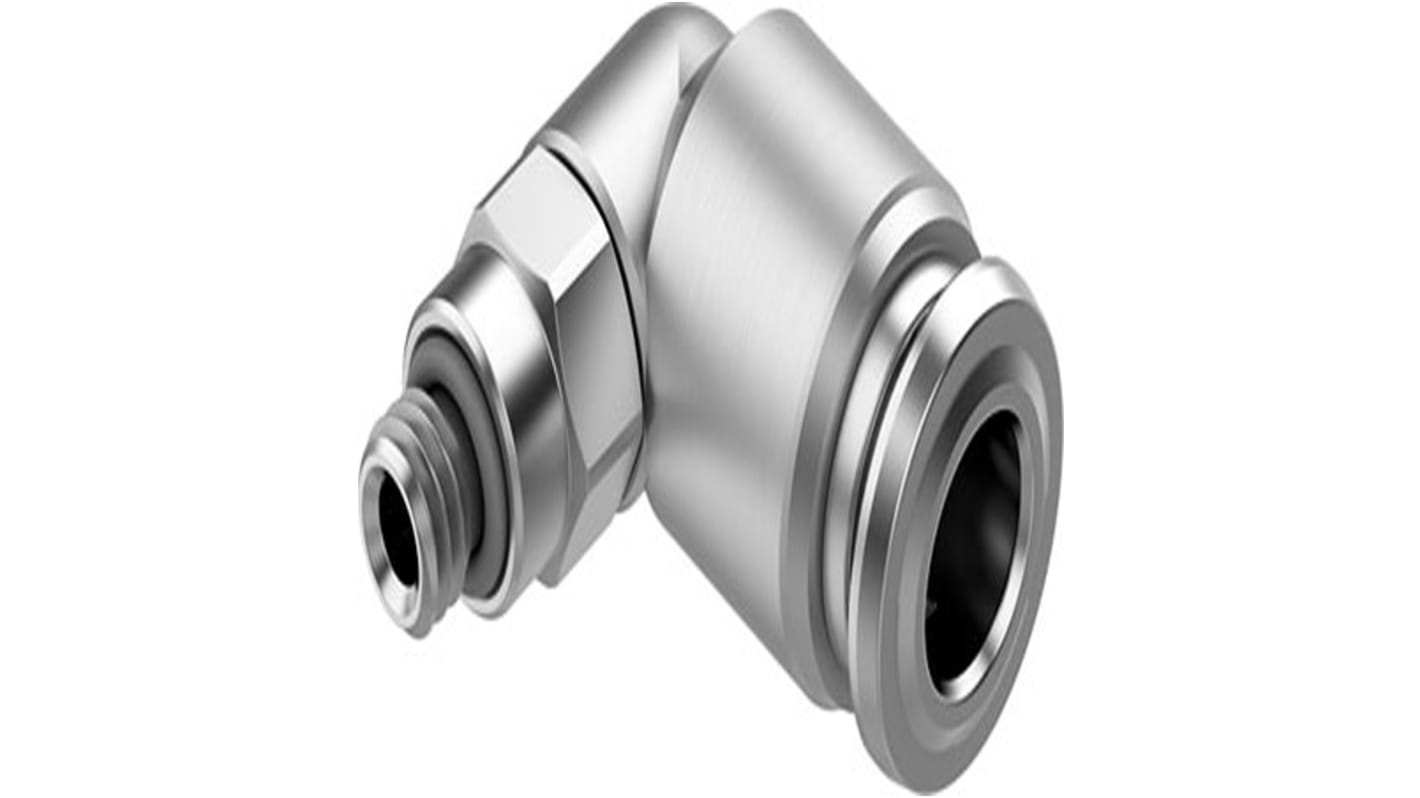 NPQR-L-M5-Q6 | Festo NPQR Series Elbow Threaded-toTube Adaptor, M5 to 6 ...