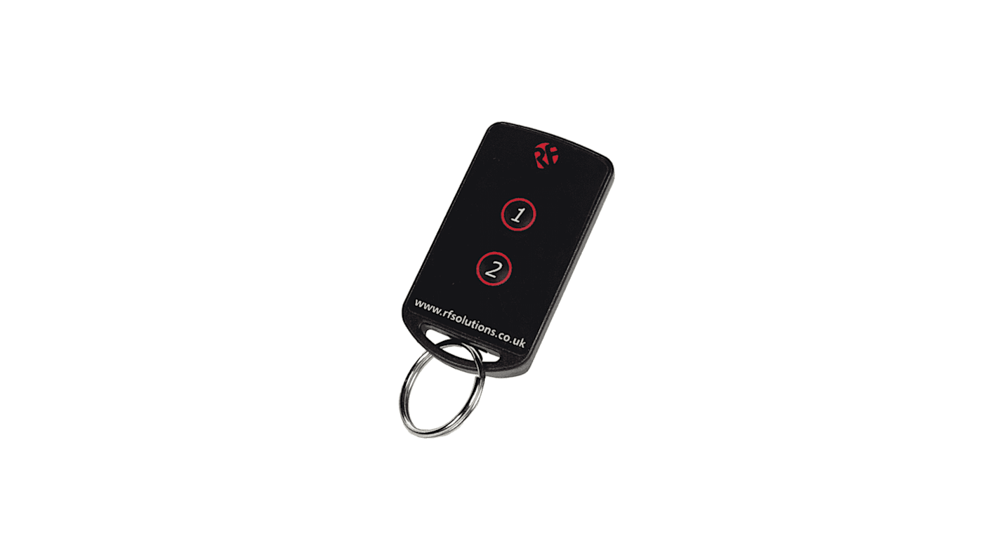 RF SolutionsFOBBER-4T2 2 Button Remote Control Fob, 433.92MHz | RS