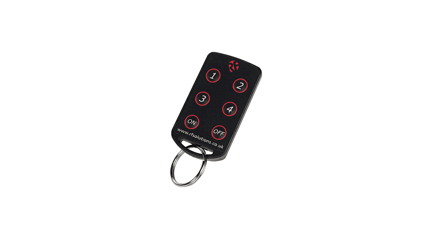 RF SolutionsFOBBER-4T6 6 Button Remote Control Fob, 433.92MHz | RS