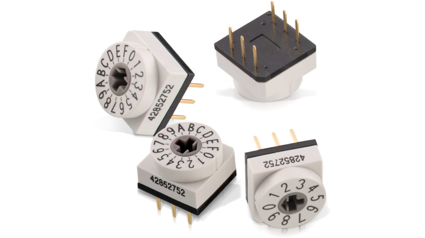 428527520908 | Wurth Elektronik WS-ROTV, 8 Position, BCD Rotary Switch ...