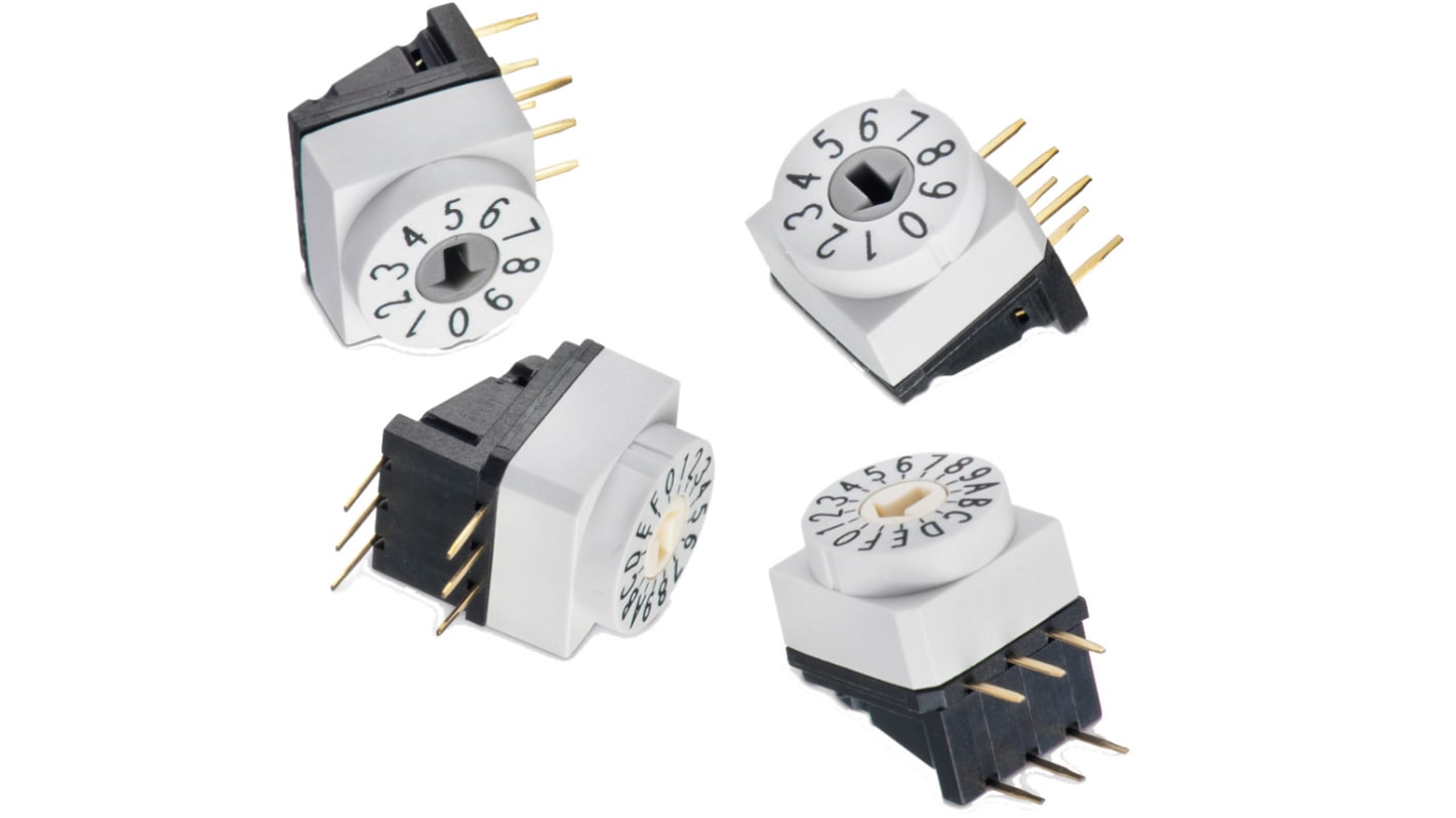 429427320916 | Wurth Elektronik WS-ROTU, 16 Position, BCD Rotary Switch ...