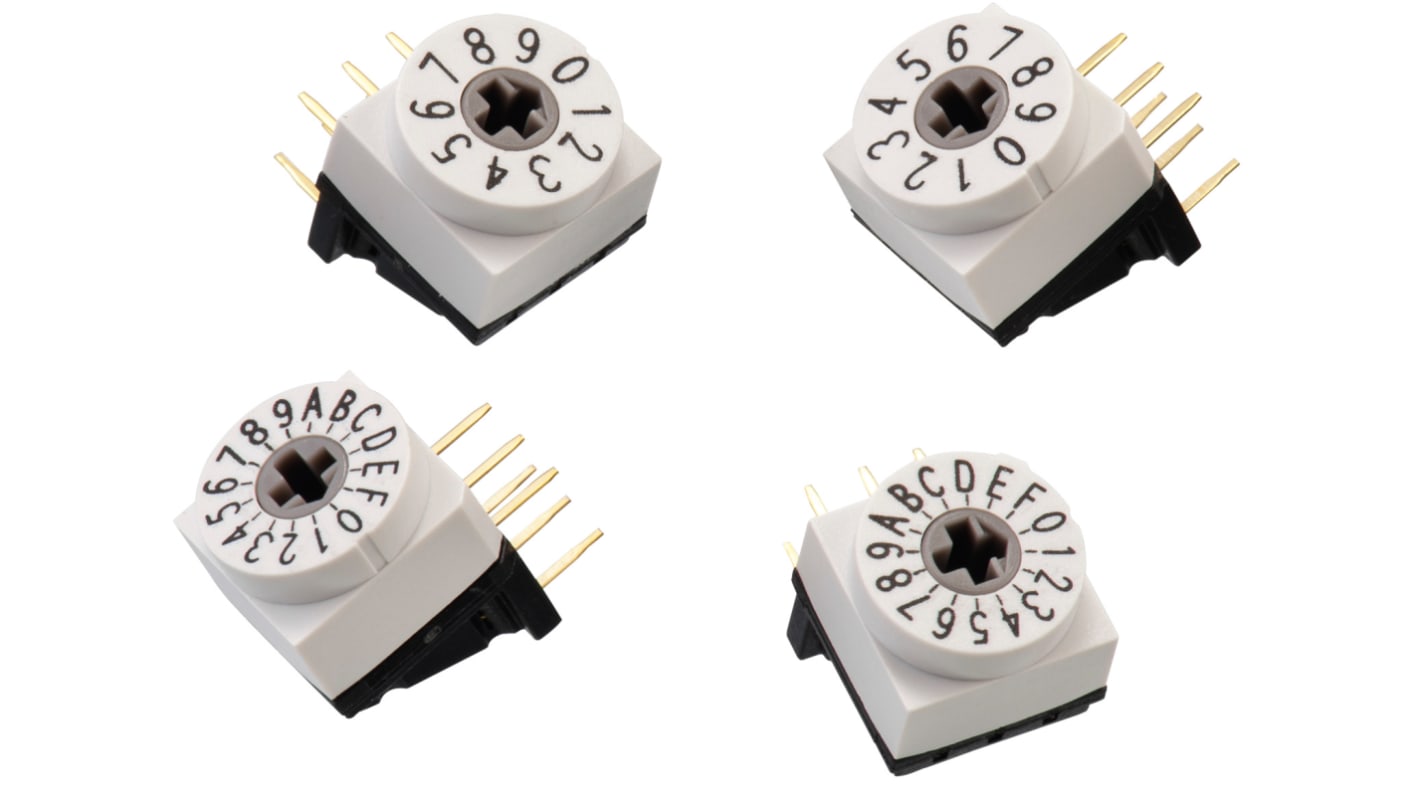 429427520916 | Wurth Elektronik WS-ROTU, 16 Position, BCD Rotary Switch ...
