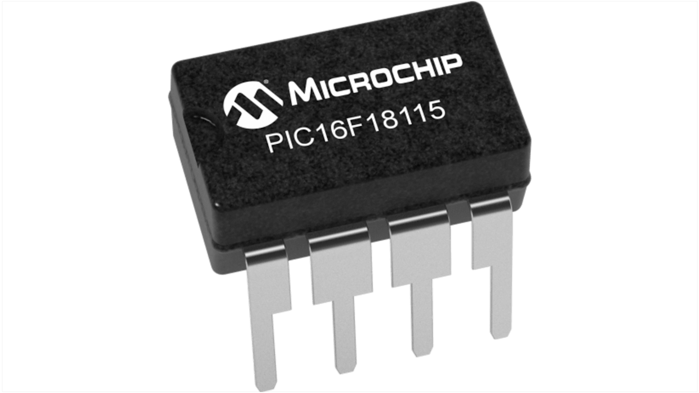 Microchip PIC16F18115-I/P, 8bit PIC16 Microcontroller, PIC16, 64MHz, 14 ...
