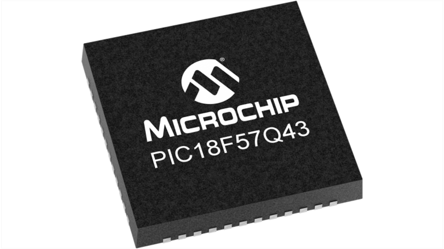 Microchip PIC18F57Q43-I/6LX, 8bit PIC18 Microcontroller, PIC18, 64MHz ...